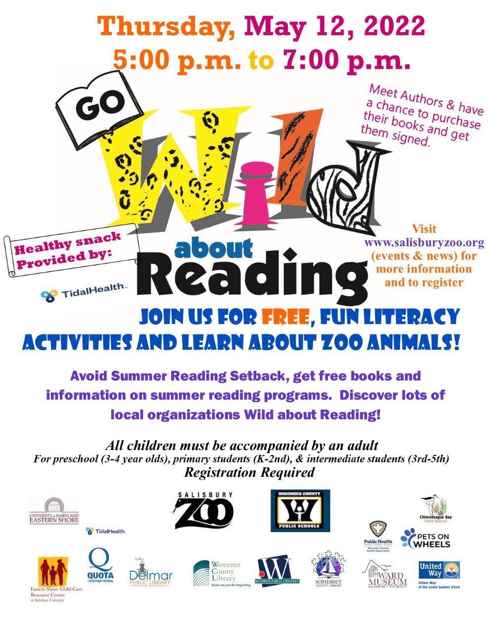 Wild About Reading | Eastern Shore Literacy Association