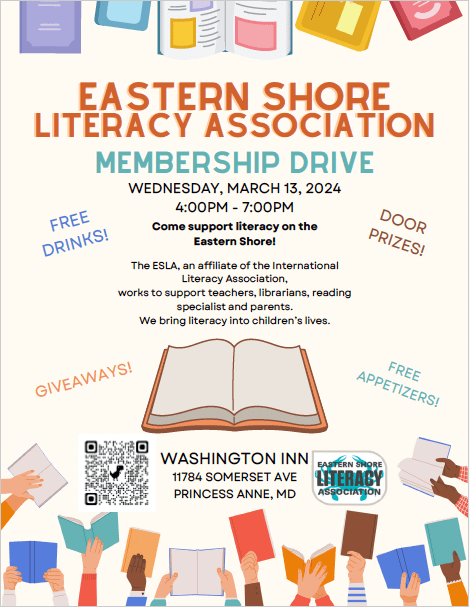 Membership Drive Wednesday at Washington Inn | Eastern Shore Literacy ...